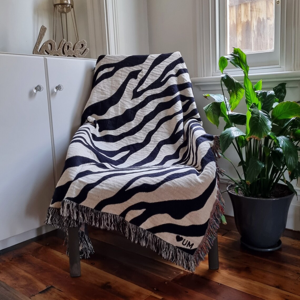 Zebra Throw Blanket Animal Print Throw Black and White - Etsy