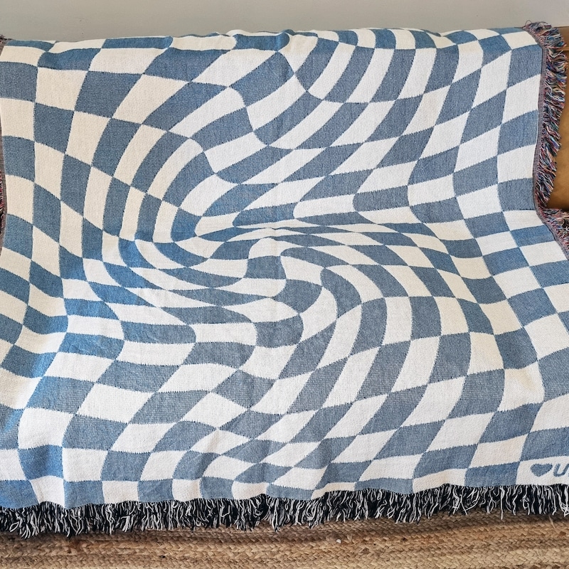 Checkered Blanket - Etsy