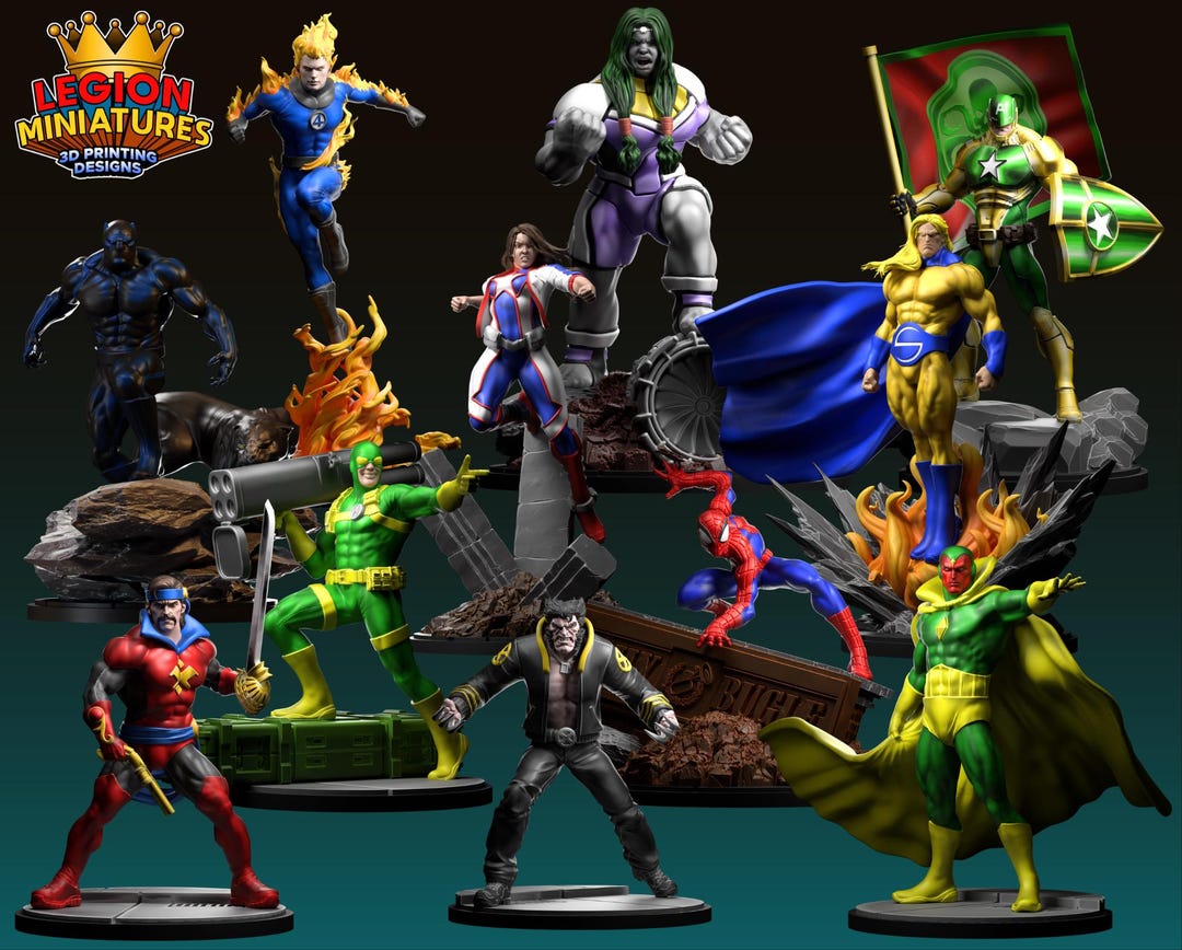 June 2025 Fan Art by Legion Miniatures - Marvel - Etsy