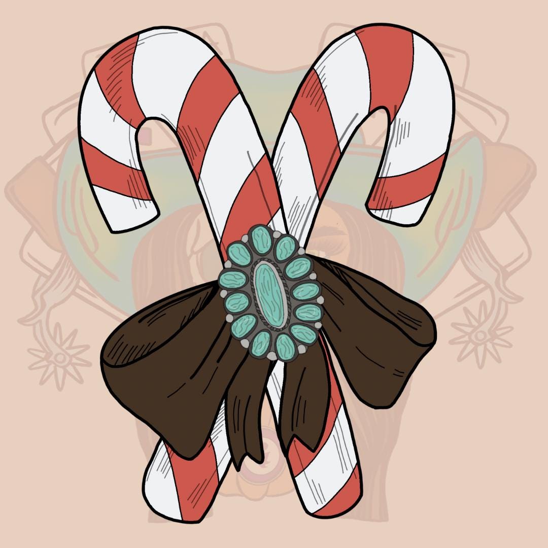 Cowboy Candy Cane Digital Download - Etsy