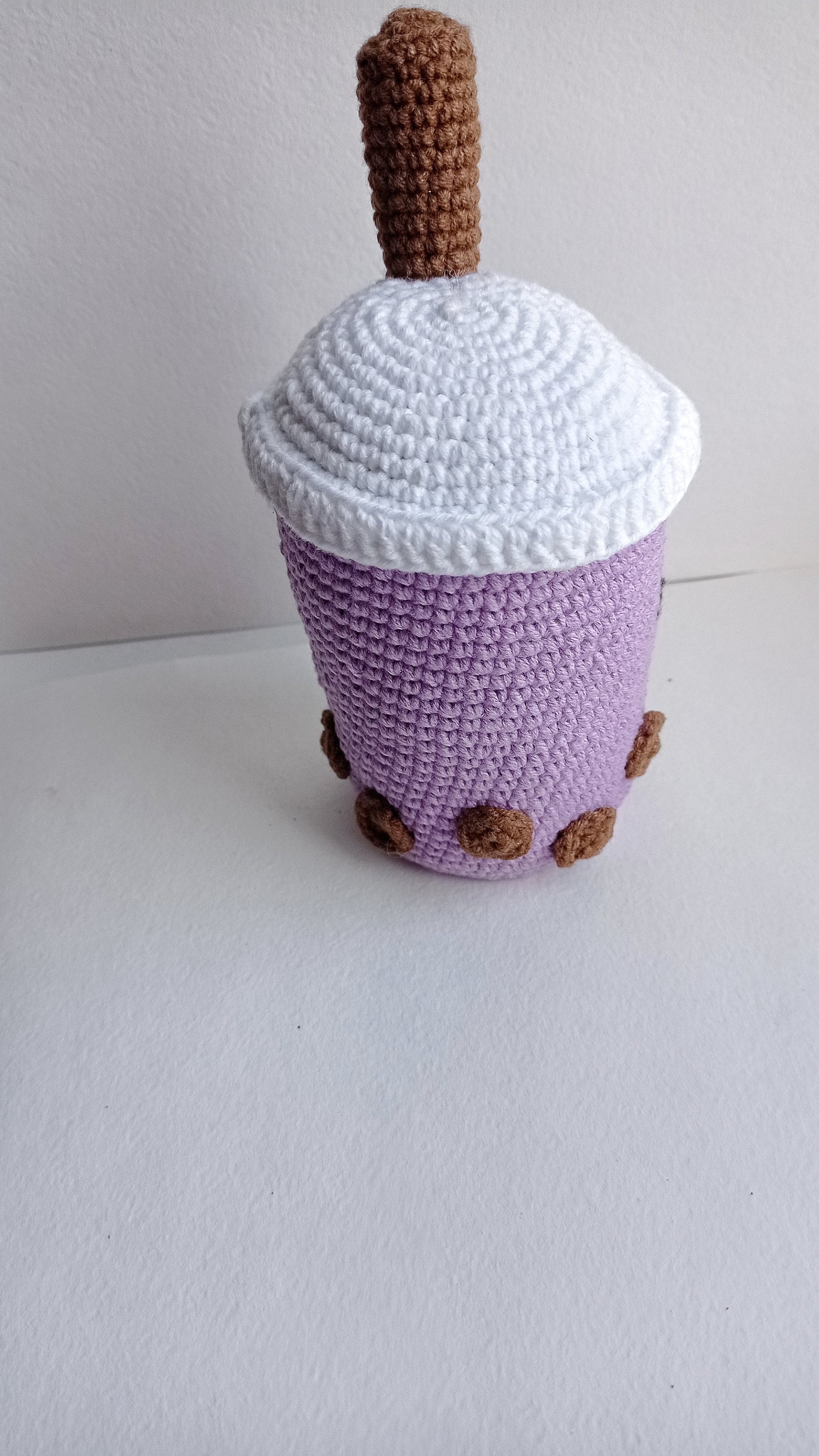 Kawaii Boba Tea Cup Cheer up Gift for Friend,boss Cute Crochet Home ...