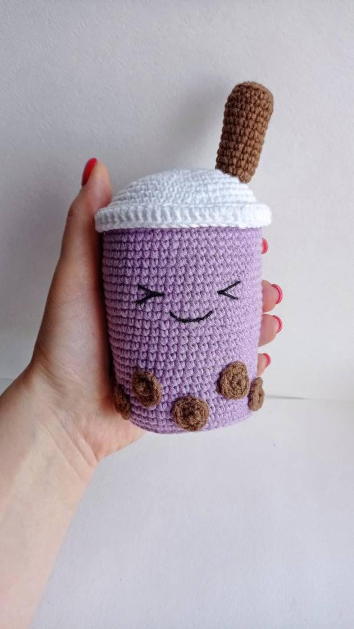 Boba Tea Crochet Toy Kawaii Amigurumi Bubble Tea - Etsy