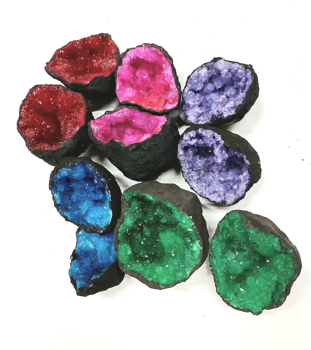 Crystal Geodes From Atlas Mountain *** Unique Sparkling Colours - Etsy UK