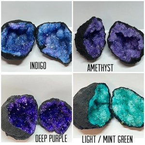 Crystal Geodes From Atlas Mountain Unique Sparkling Colours - Etsy UK