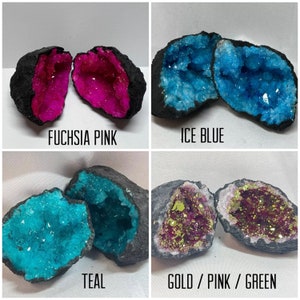 Crystal Geodes From Atlas Mountain Unique Sparkling Colours - Etsy UK