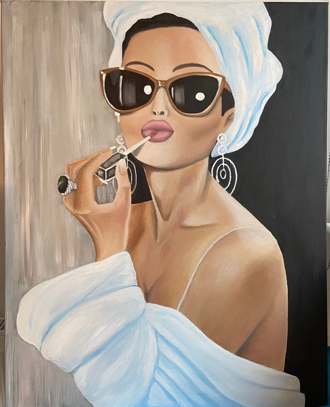 Audrey Hepburn Painting - Etsy