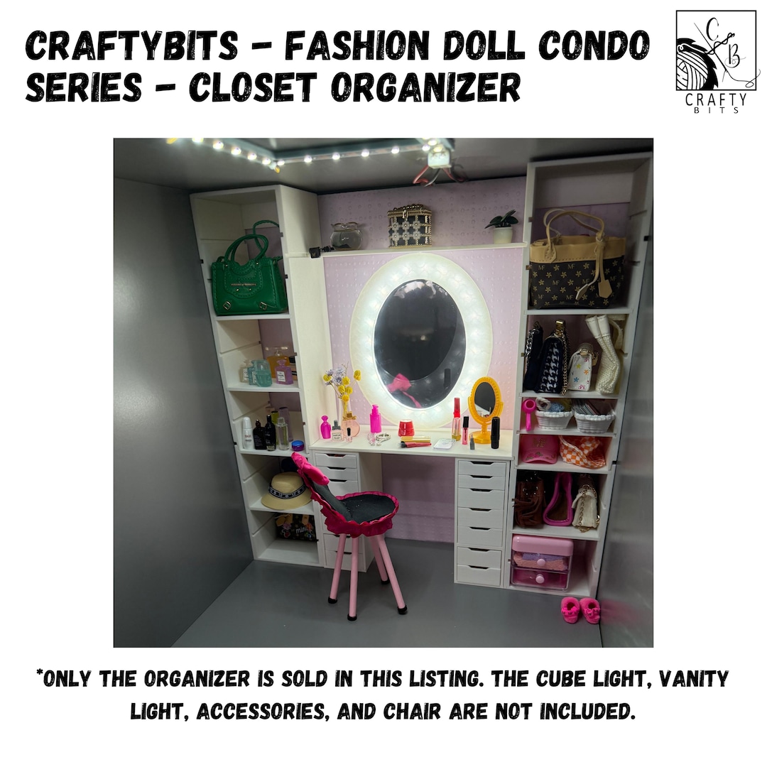 Fashion Doll Condo Closet Organizer - Etsy