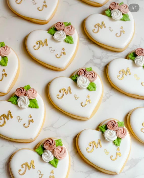Iced wedding cookies 60 photos - Astyledwedding.com