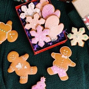 Christmas Cookie Set.holidays Honey Gingerbread Cookie Gift Set One ...