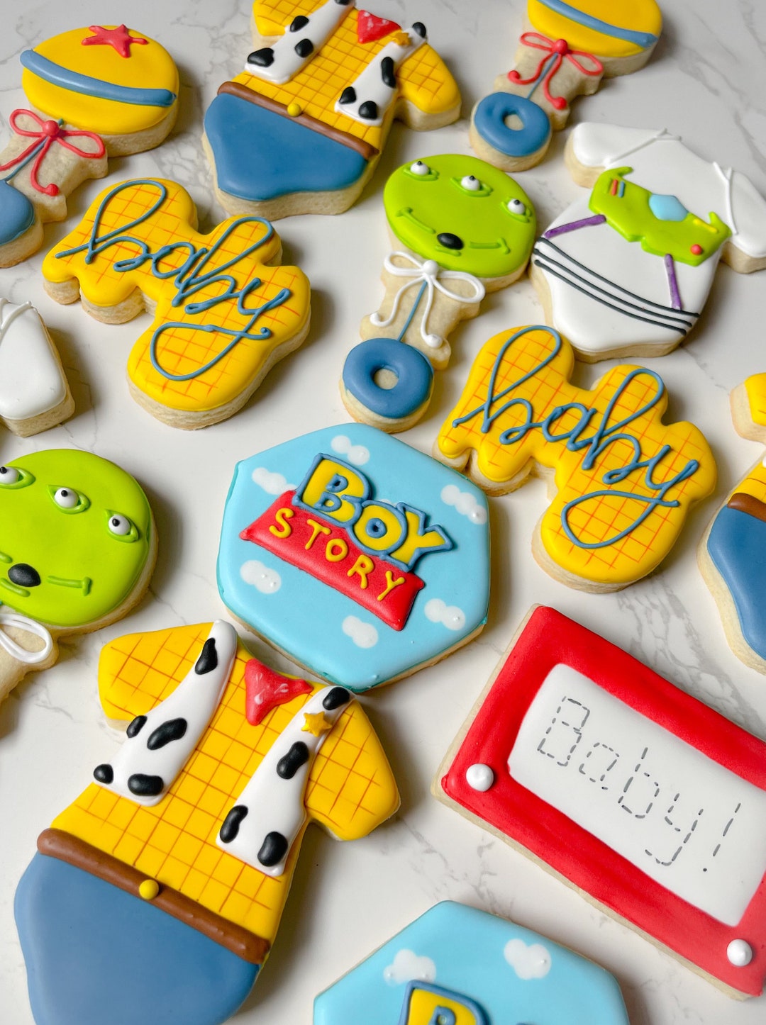 Toy Story Baby Shower Cookies – Custom Decorated Sugar Cookie Favors - Etsy