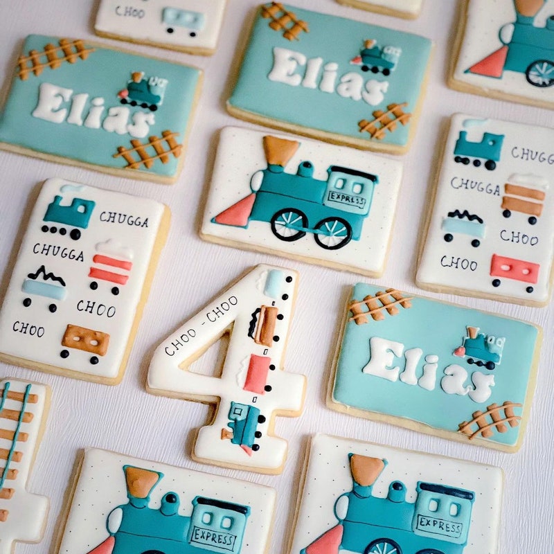 Train Cookie - Etsy