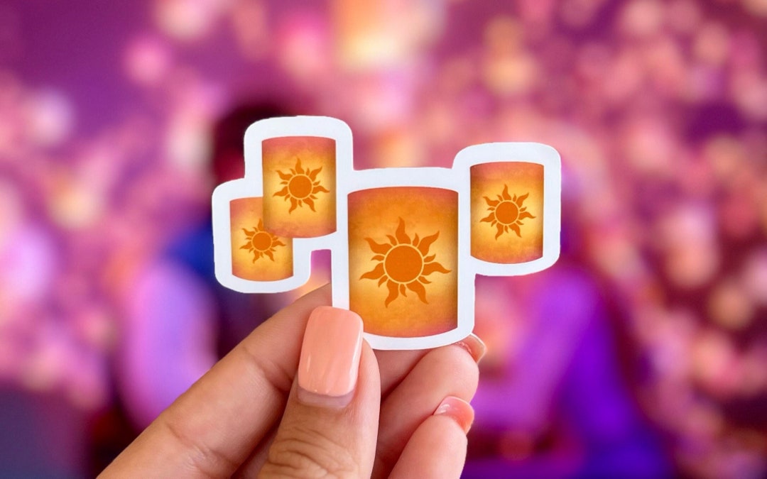 Disney's Tangled Lanterns Waterproof Vinyl Sticker - Etsy