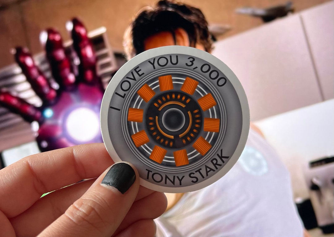 I Love You 3,000 Tony Stark Arc Reactor Iron Man/tony Stark Vinyl ...