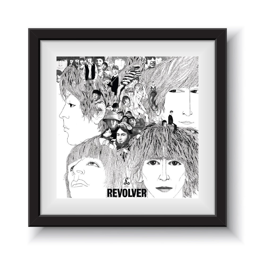 The Beatles Revolver Framed Album Cover - Etsy