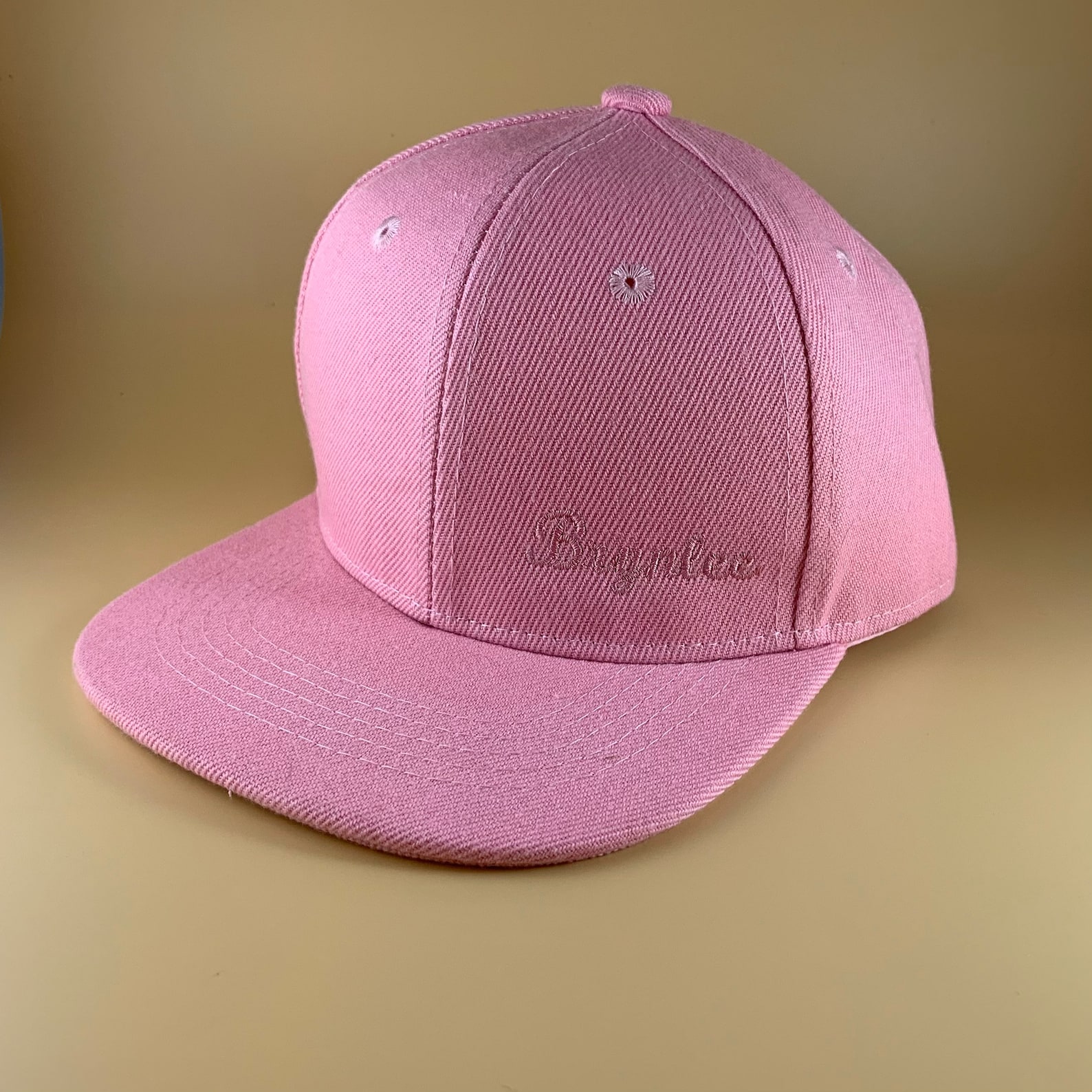 Baby/Toddler Pink Flat-Billed Hat with Custom Name | Etsy
