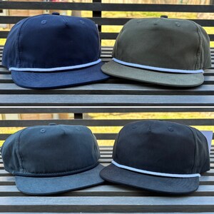Dad Rope Flat-billed Hat - Water Repellent, UV Control, Light Weight ...