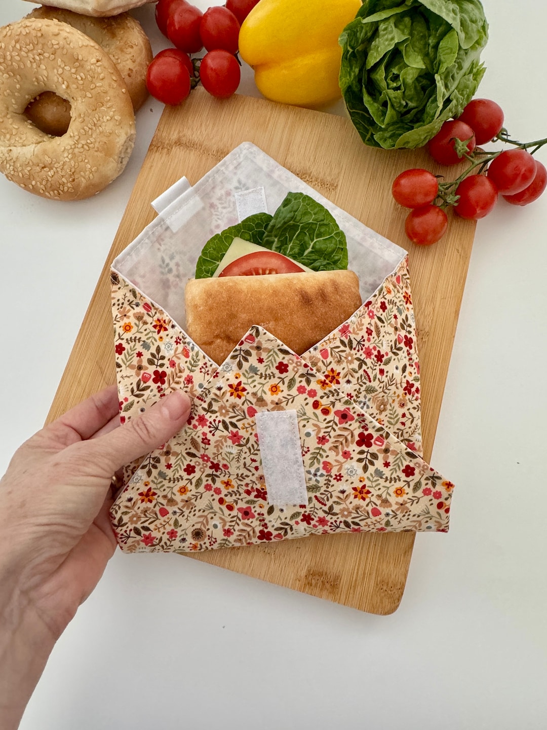 Set of 2 Reusable Sandwich Wrap, Eco-friendly Sandwich Bag, Reusable ...