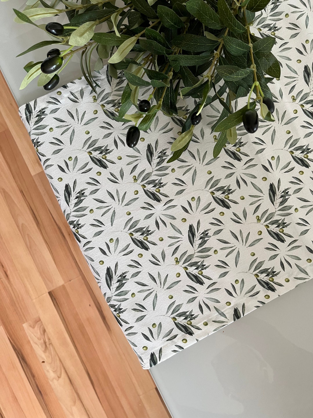 Runner da tavolo da cucina con olive, arredamento moderno della ...