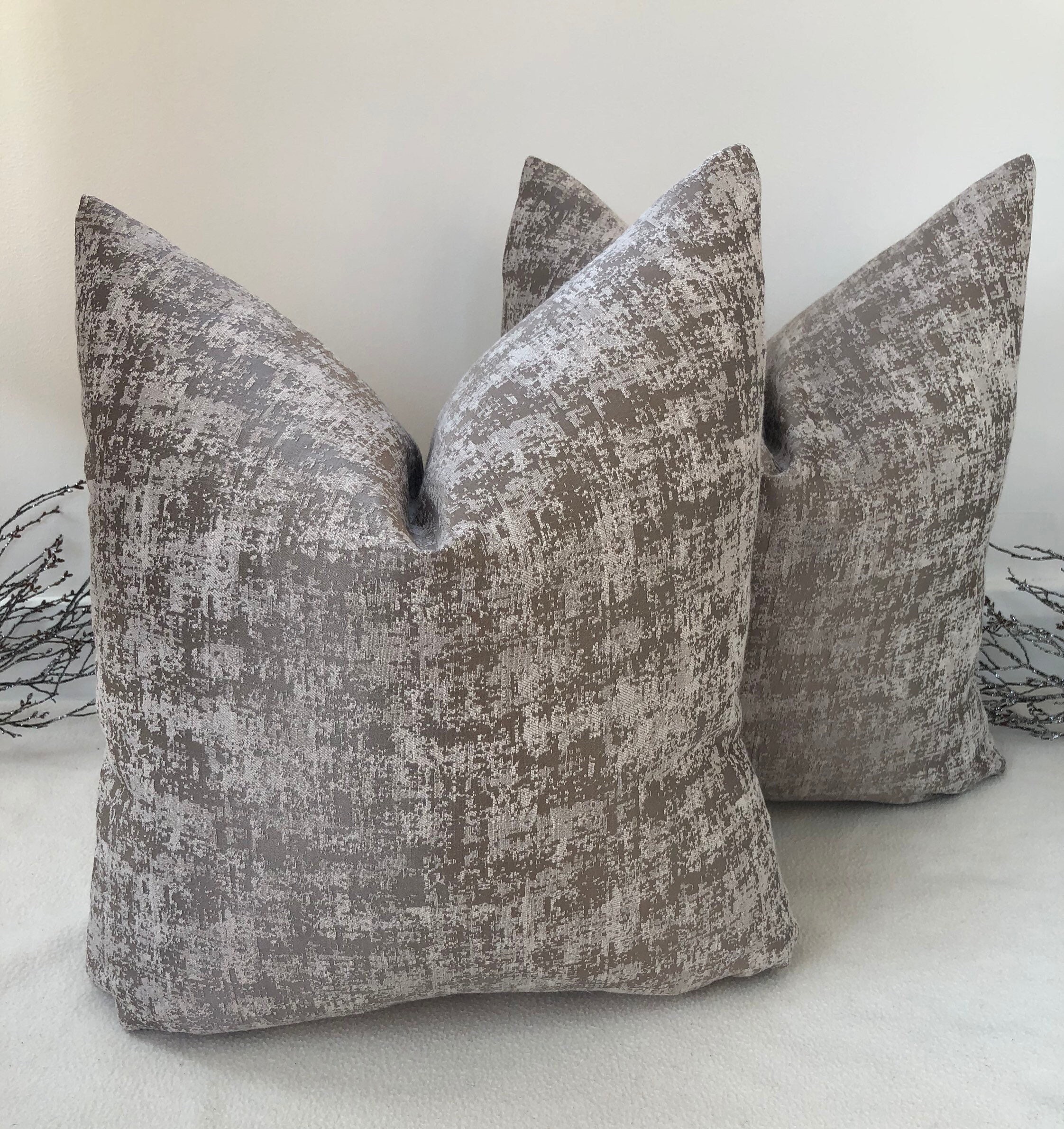 Luxury Ash Greige Cushion From the Couture Cushion Style No. 29 - Etsy