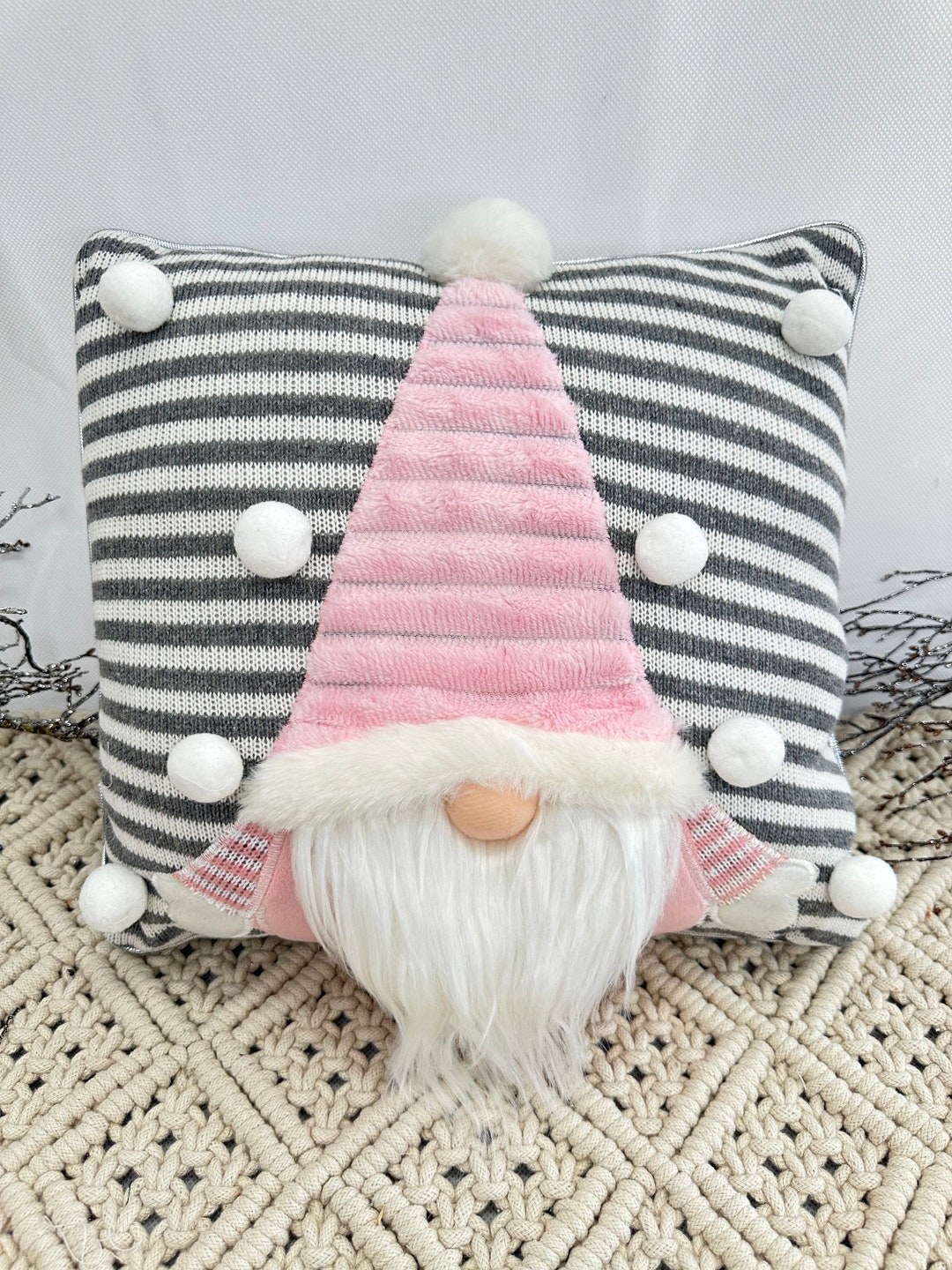Luxury Christmas Pink Luxury Gonk Cushion Christmas Present Gift for ...