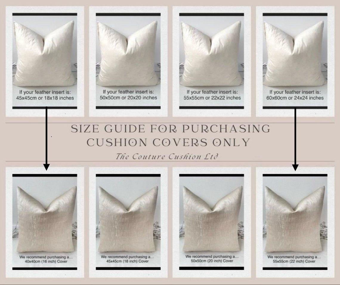 Luxury Cream Textured Sparkly Effect Cushion Pillow Cover for Sofa Bed ...