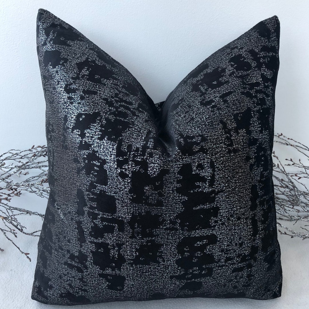 Style No. 76 - Luxury Black and Silver Scatter Cushions, Sofa Set, Bed ...