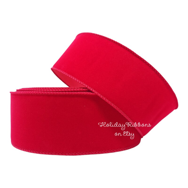 Red Velvet Ribbon - Etsy