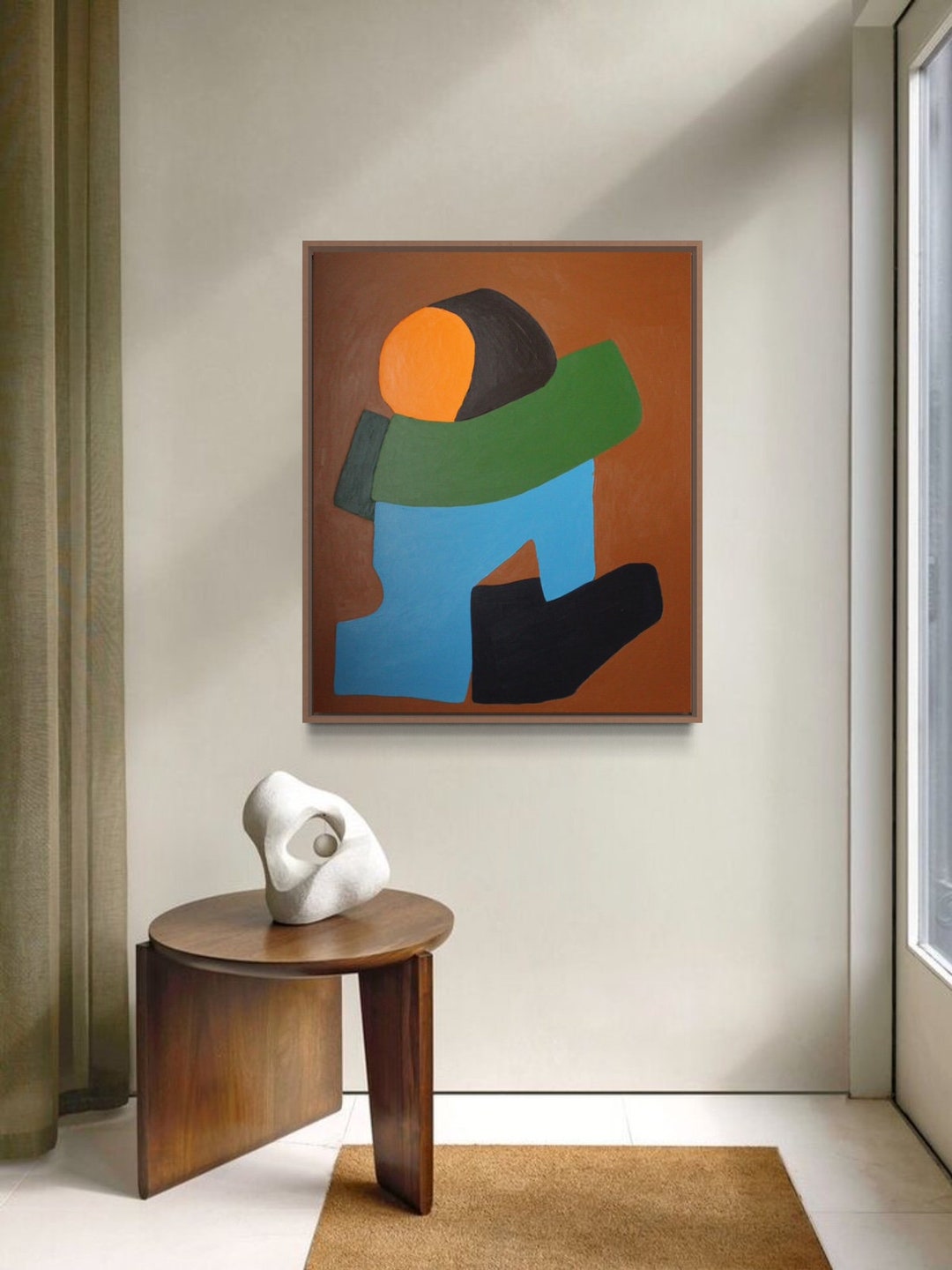 Abstrait Figuratif Coloré toi Et Moi Art - Etsy