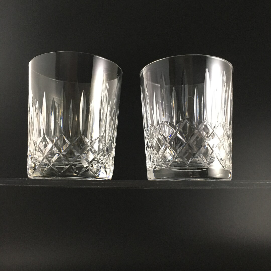 Pair of Signed Edinburgh Crystal Whisky Tumblers in the Appin Pattern ...