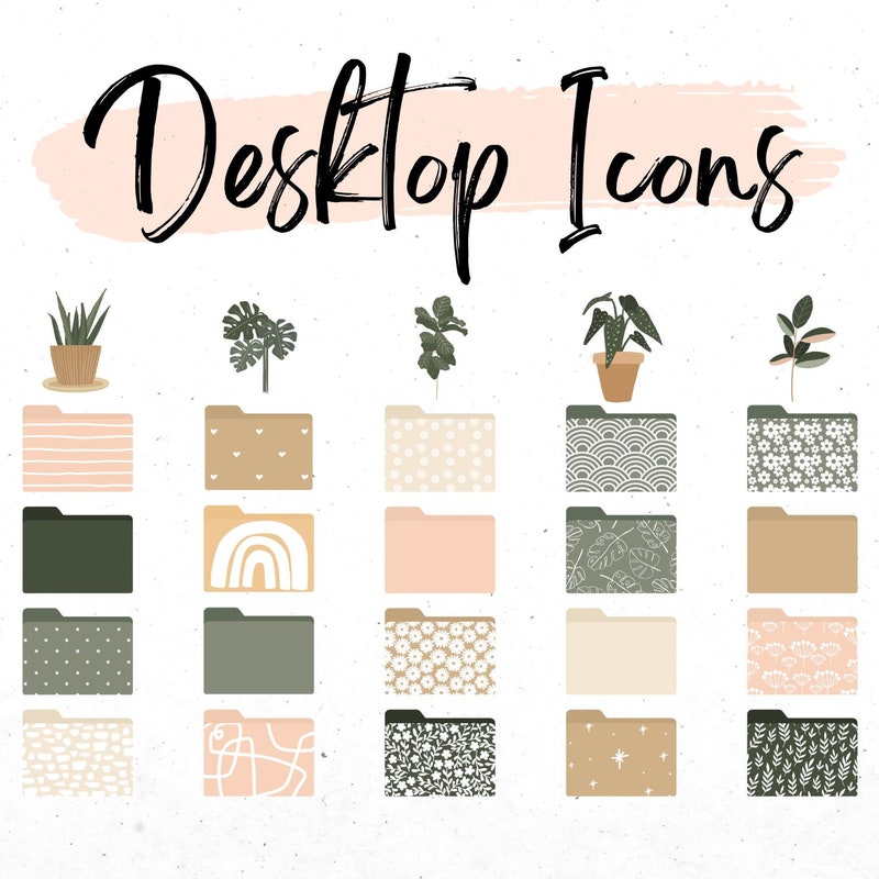 Desktop Icons - Etsy