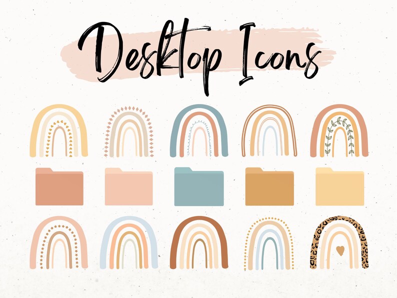 Folder Icons for Mac Windows Desktop Icons Aesthetic Folder - Etsy