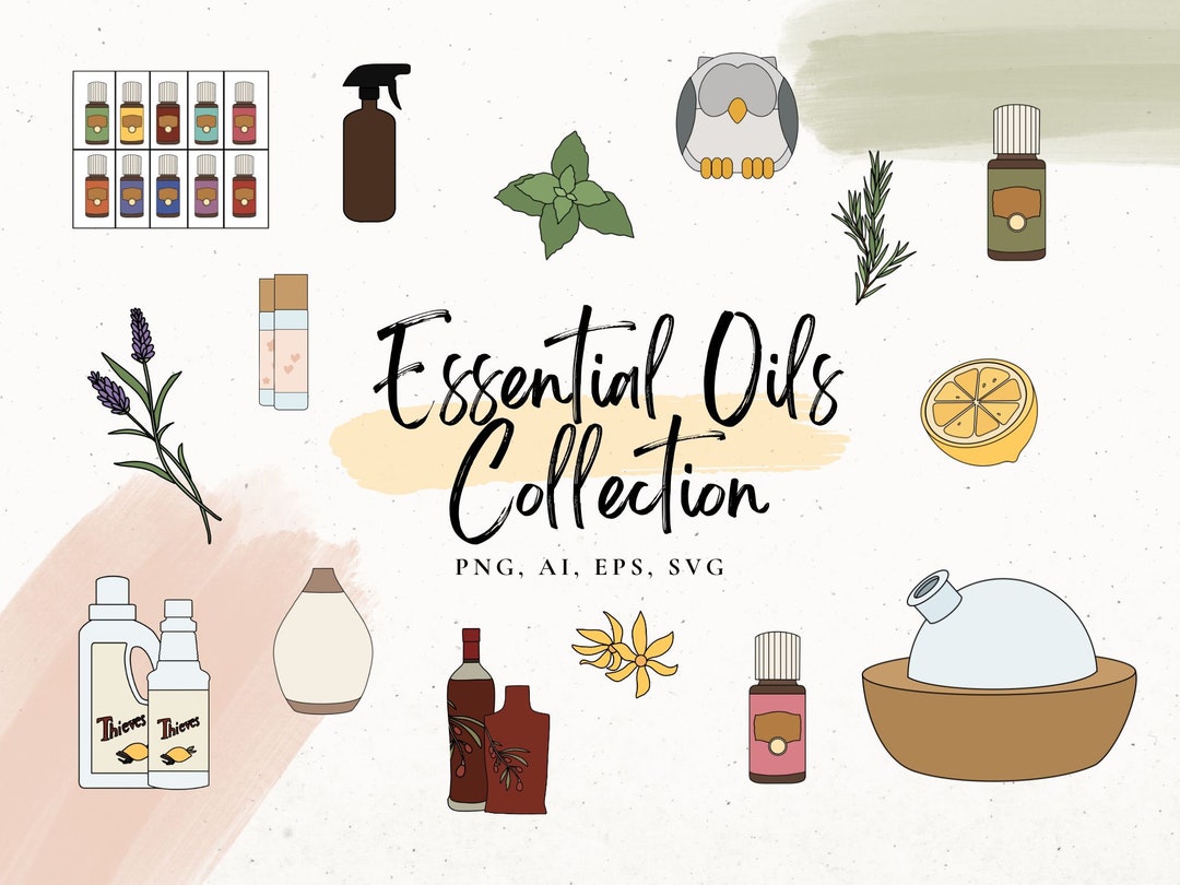 Essential Oils SVG Bundle, Young Living Clip Art Set, Wellness Svg ...
