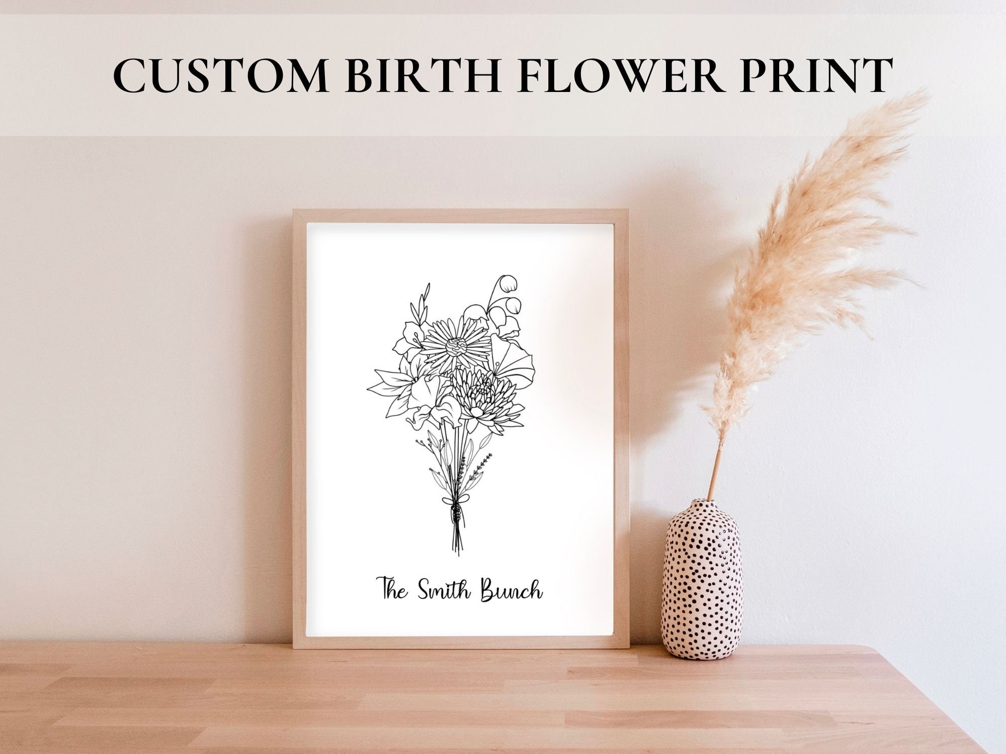 Birth Flower Wall Art Hanging at Travis Day blog