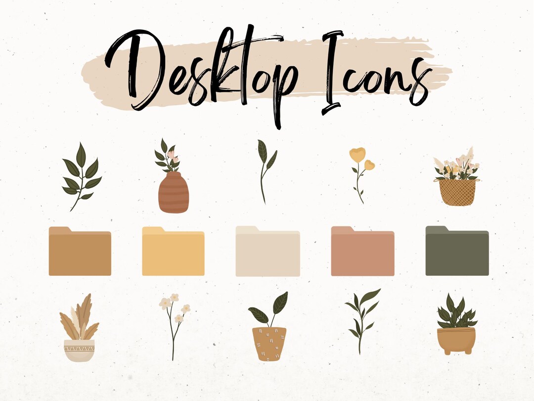 Folder Icons for Mac Windows Desktop Icons Aesthetic Folder - Etsy