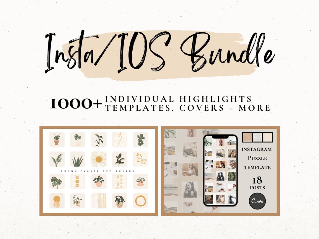 Instagram Highlights Bundle, Boho Instagram Highlight Covers, Bohemian ...