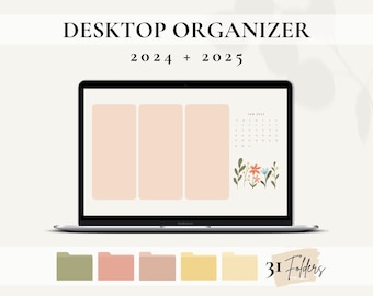 Christmas Desktop Wallpaper Organizer Mac and Windows - Etsy