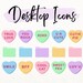 Candy Heart Desktop Icons, MacBook Folder Icons, Desktop Wallpaper ...