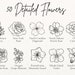 U.S. State Flower Svg Bundle, Flower Stencil, Flower Tattoo Design ...