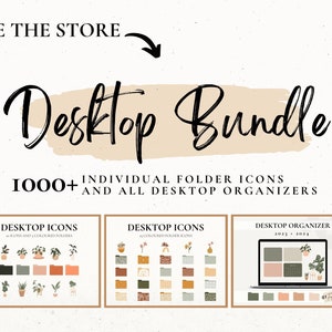 2023 and 2024 Desktop Organizer Digital Planner Boho Plant - Etsy