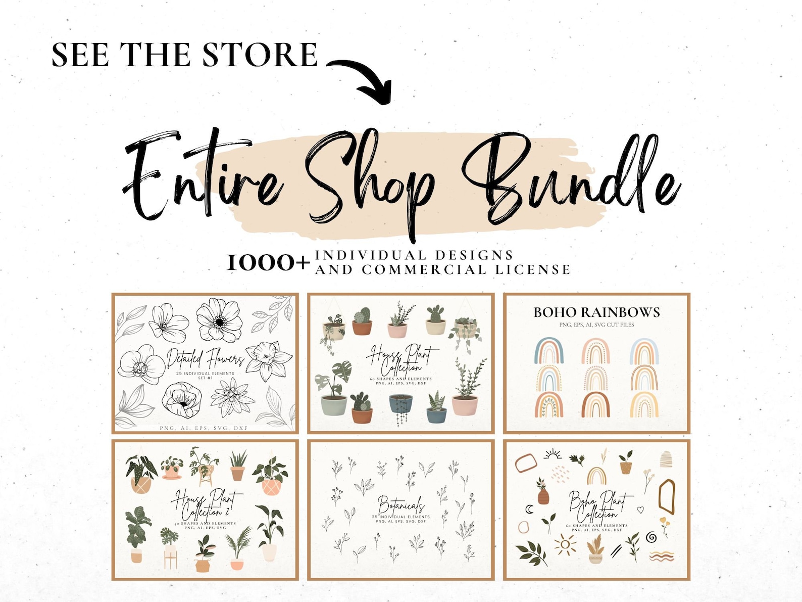 Indoor Plants PNG Bundle House Plant Clip Art Set Botanical - Etsy