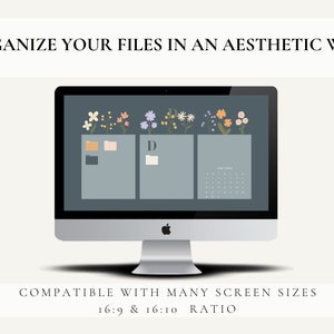Flower Desktop Organizer 2022 - 2023, Wallpaper Aesthetic Desktop ...
