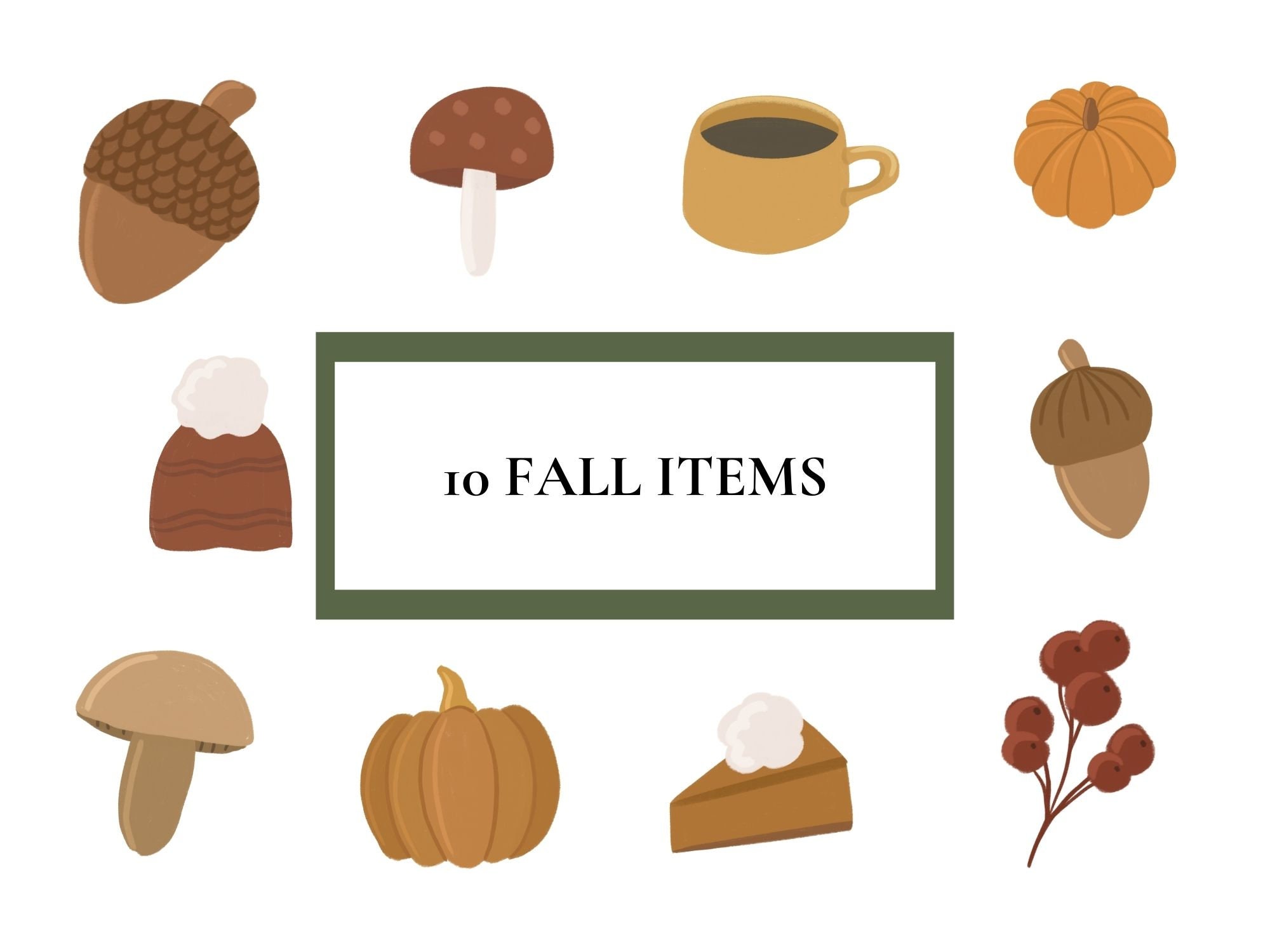 Fall Leaves Clip Art, Fall Clip Art Bundle, Autumn PNG Files, Seasonal ...