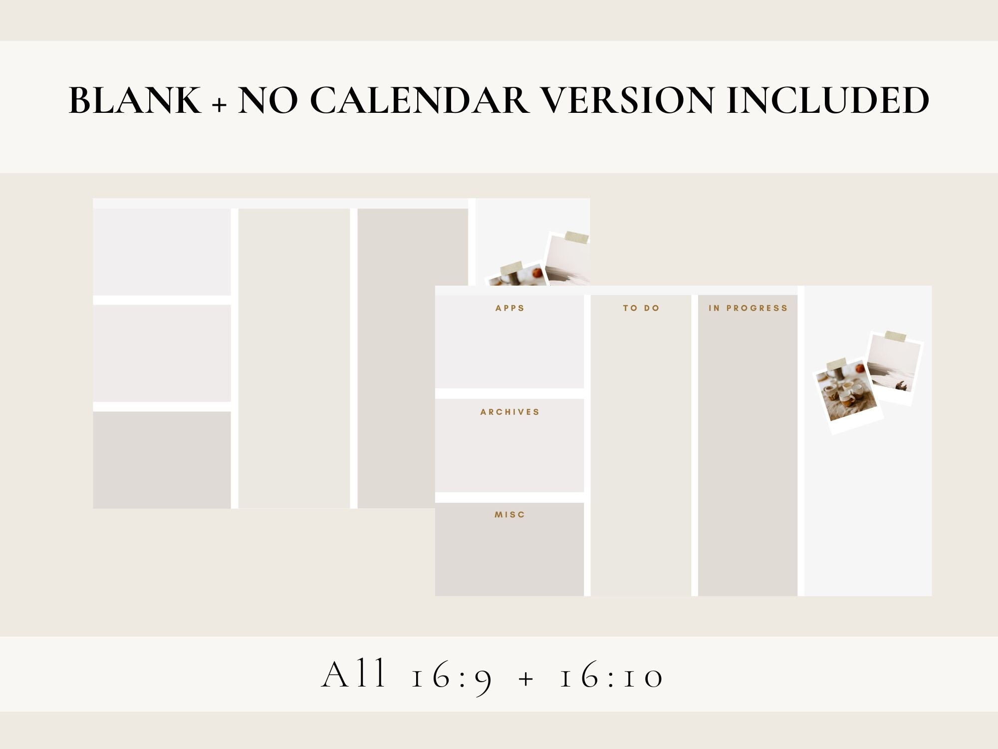 Editable Desktop Organizer, Desktop Wallpaper Template, Boho Mac Folder ...
