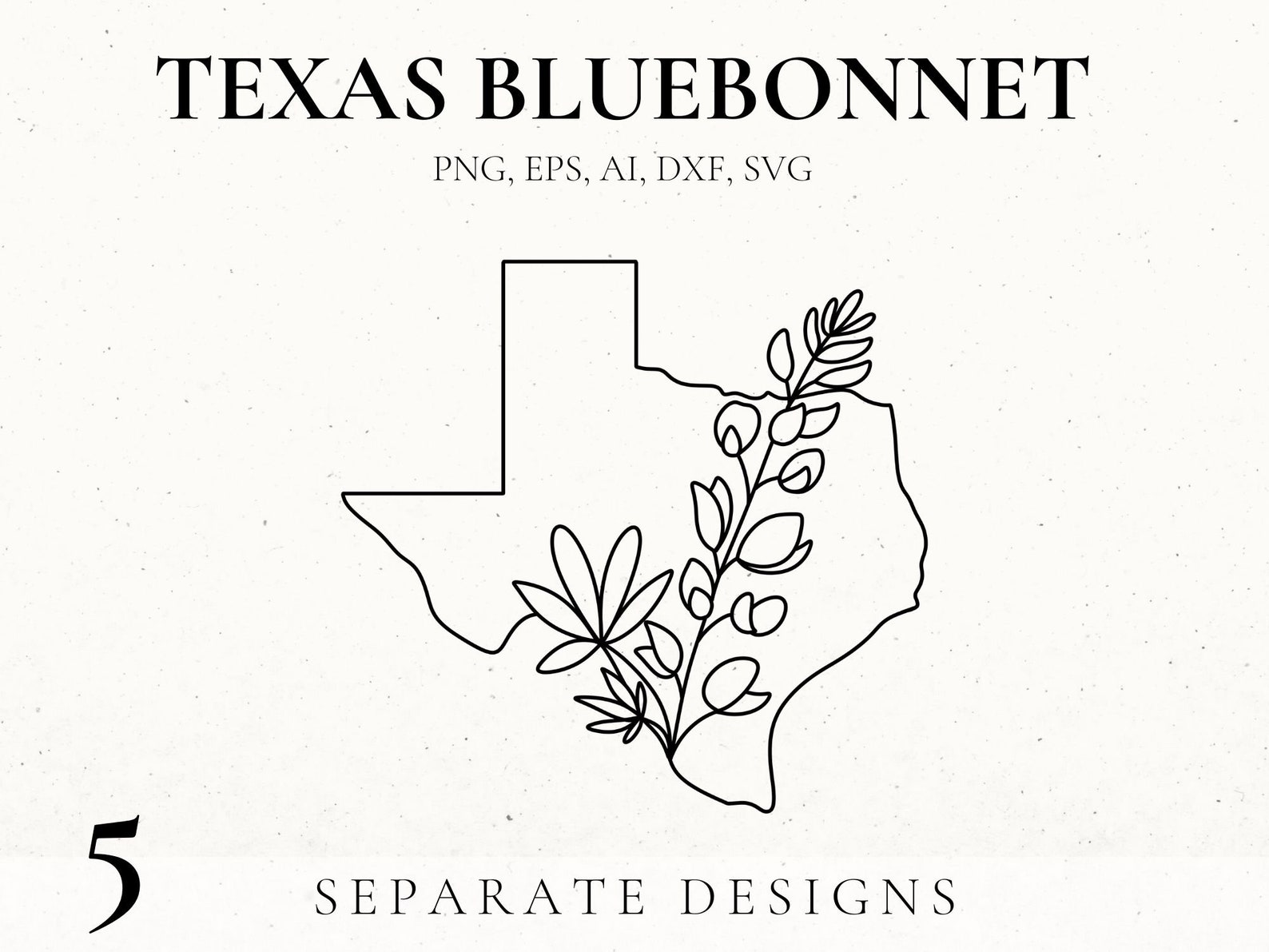 Texas Bluebonnet SVG, Floral T Shirt Design, Texas Clip Art Set ...