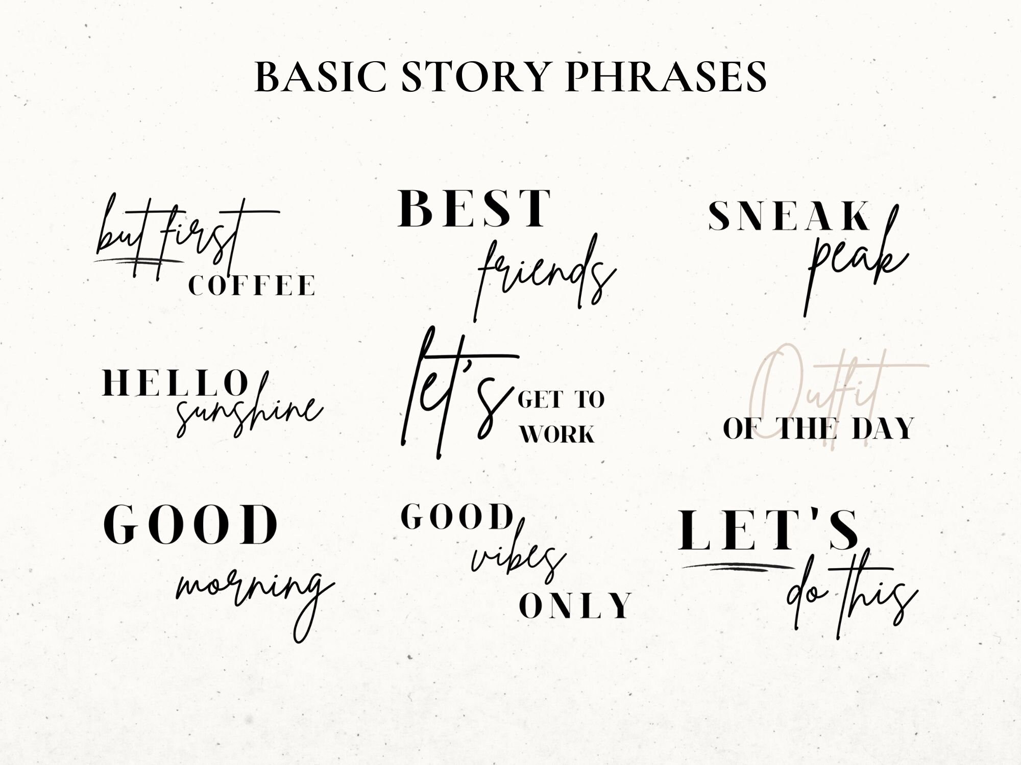 Instagram Story Stickers Boho Instagram Sticker Set - Etsy