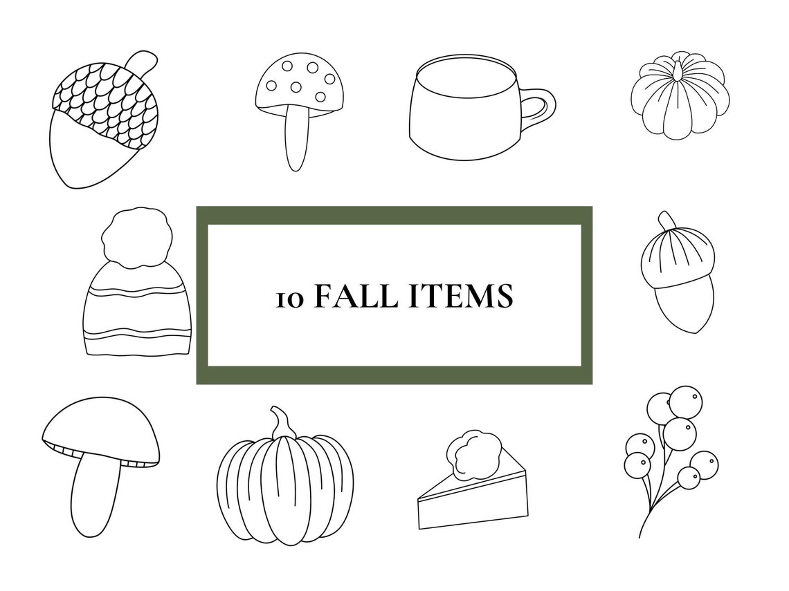 Fall Leaves SVG Fall Clip Art Bundle Autumn PNG Files Fall - Etsy
