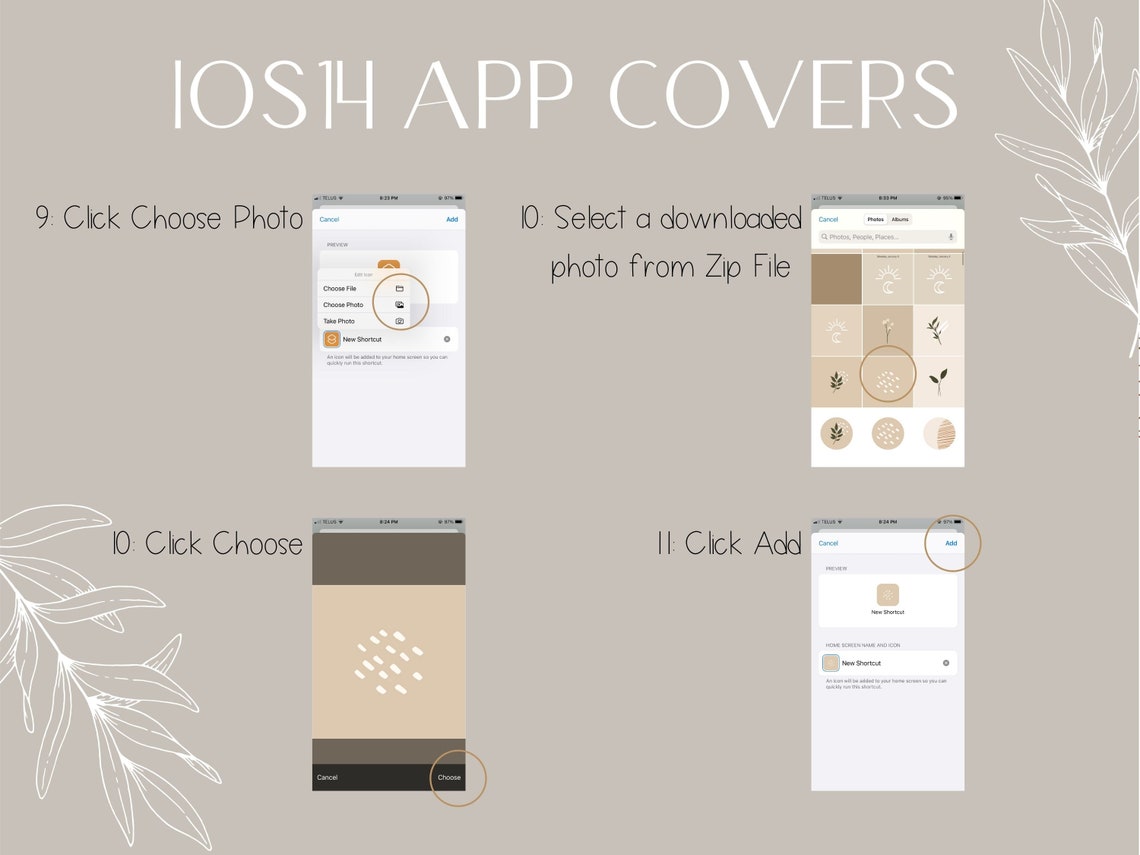 Iphone Ios 14 Icons Neutral App Icons Minimal Neutral Iphone - Etsy