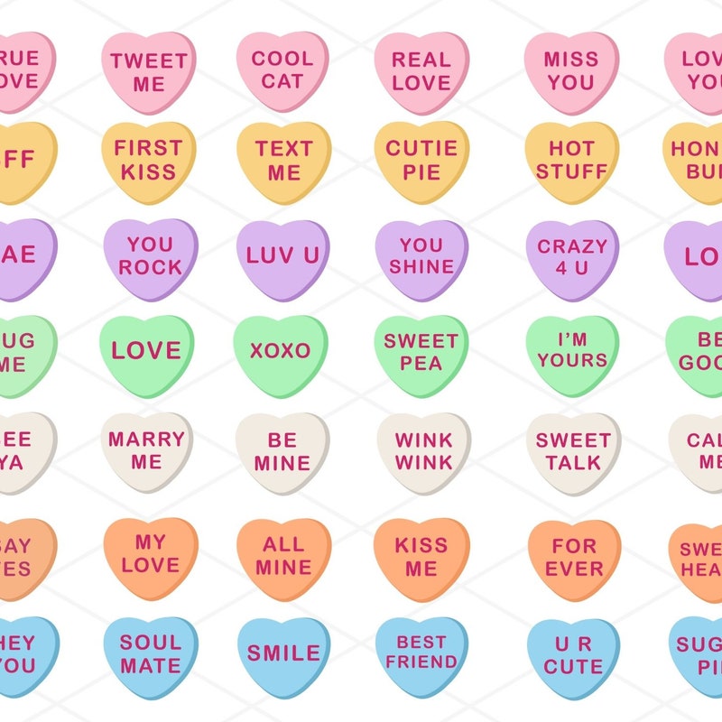 Conversation Hearts - Etsy