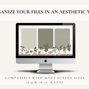 2024 and 2025 Plant Desktop Organiser, Digital Planner, Boho Plant ...