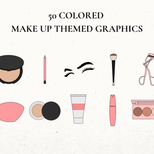 Makeup SVG Bundle, Make up Clip Art Bundle, Lipstick Svg Files, Makeup ...